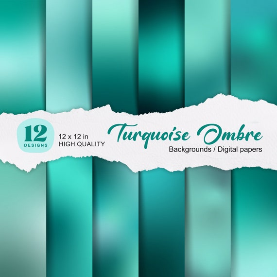 Turquoise Ombre Background