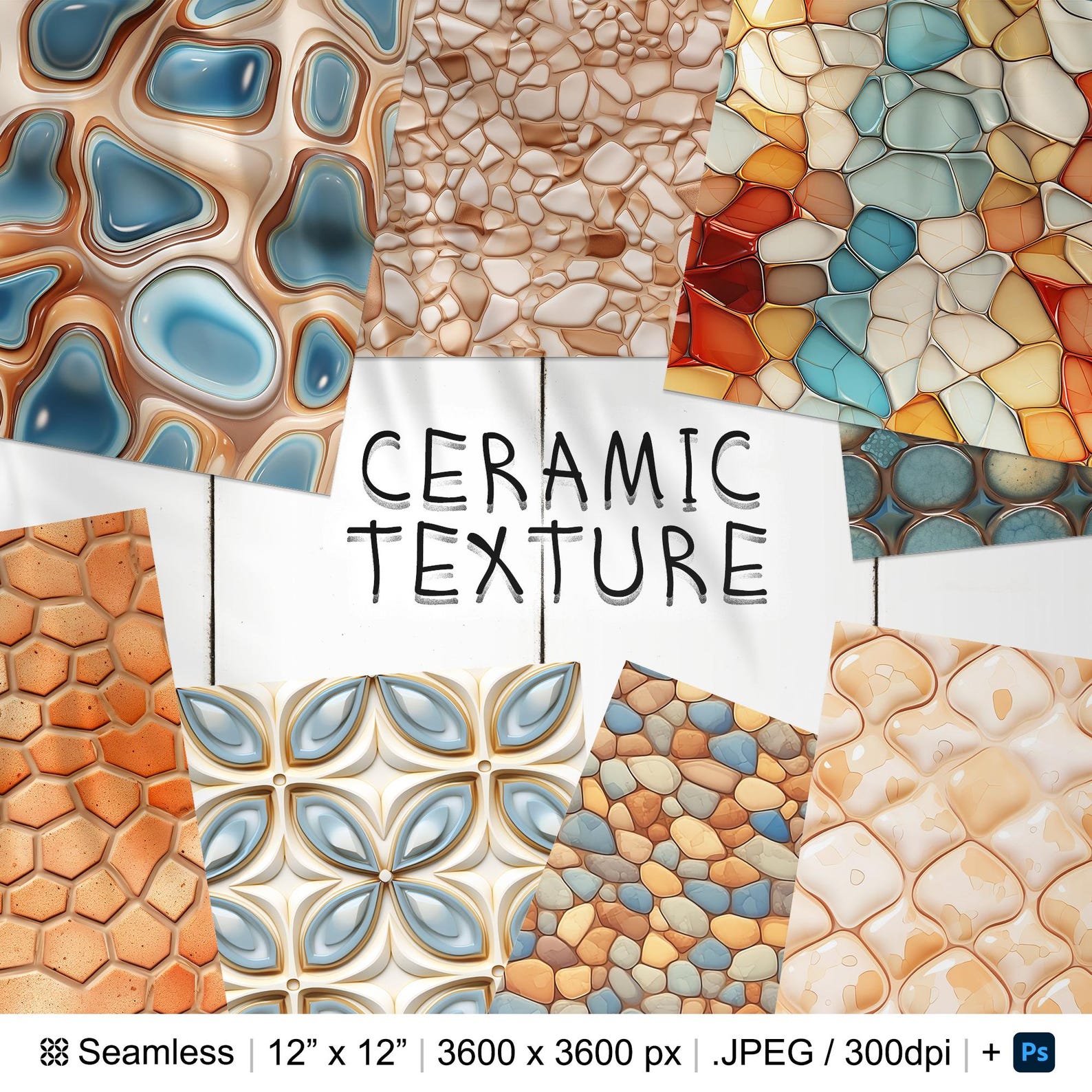 153 Ceramic Seamless Pattern | Digital Seamless Pattern Smooth Ceramic ...