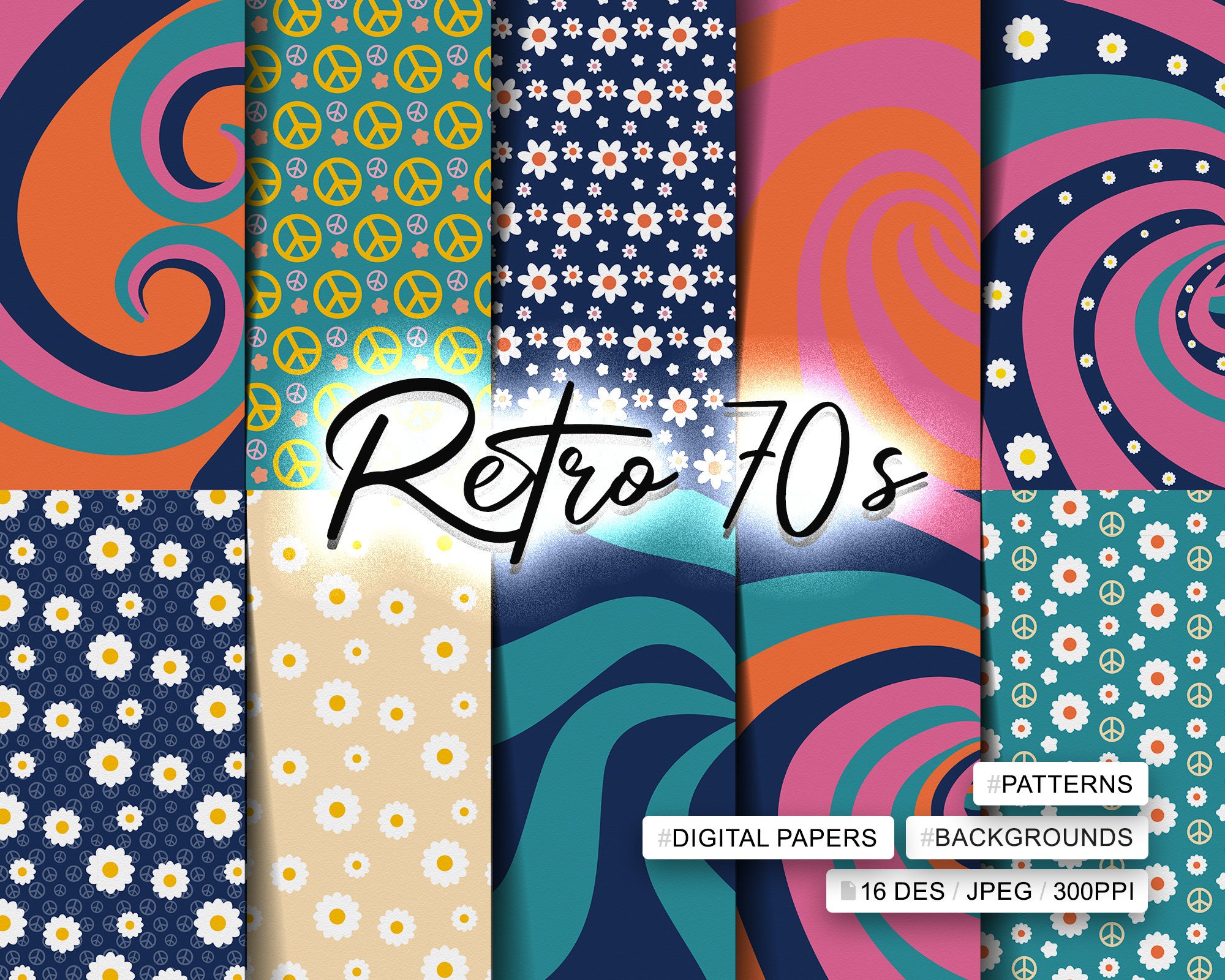 Groovy 70s Backgrounds