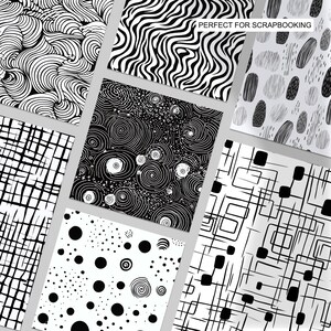 181 Doodle Seamless Pattern | Digital Seamless Pattern Hand Drawn | 3d ...