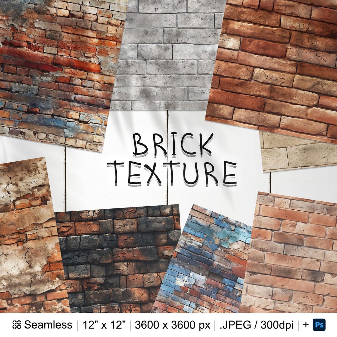 91 Brick Seamless Pattern | Digital Seamless Pattern Brick Block | 3d ...