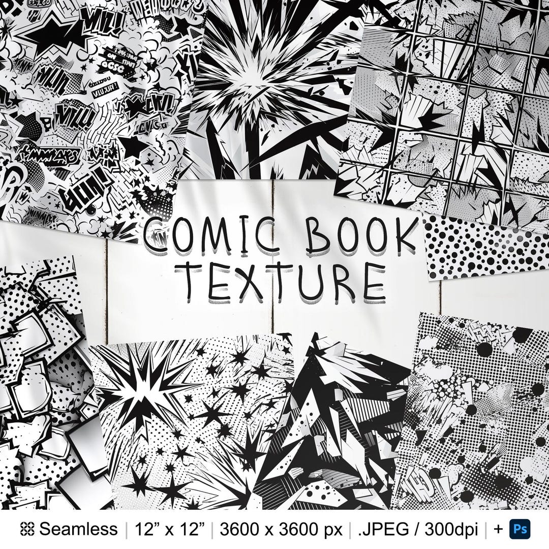 186 Comic Book Seamless Pattern | Digital Seamless Pattern Pop Art ...