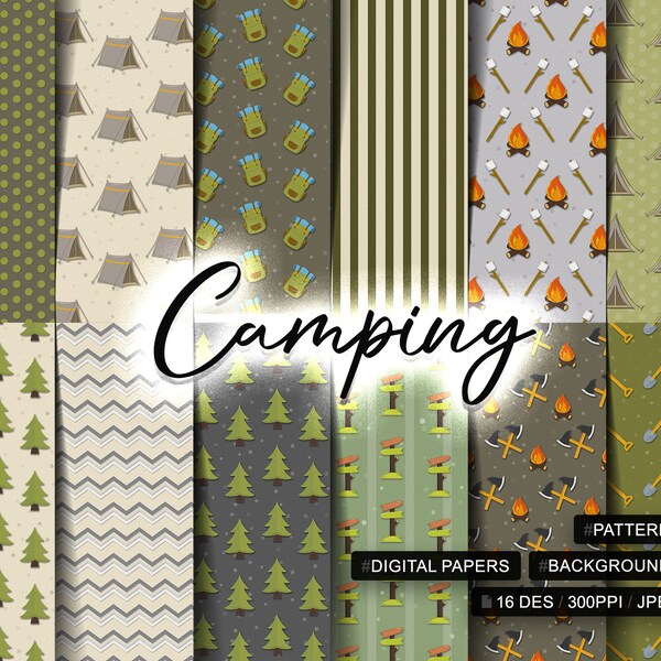 Camping Wallpaper - Etsy