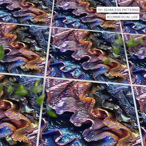 191 Sequins Seamless Pattern | Digital Seamless Pattern Glitter | 3d ...