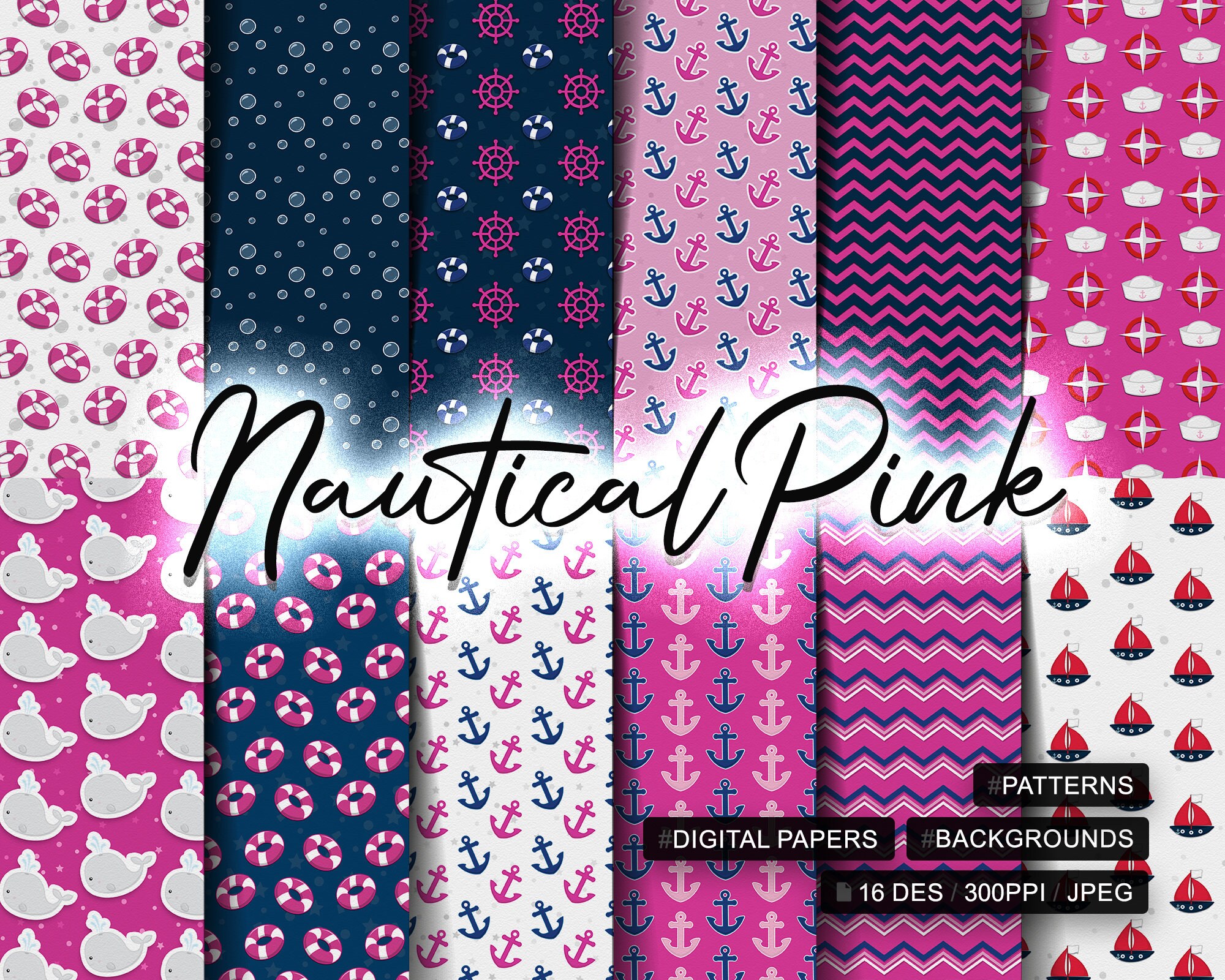 Pink Nautical Backgrounds