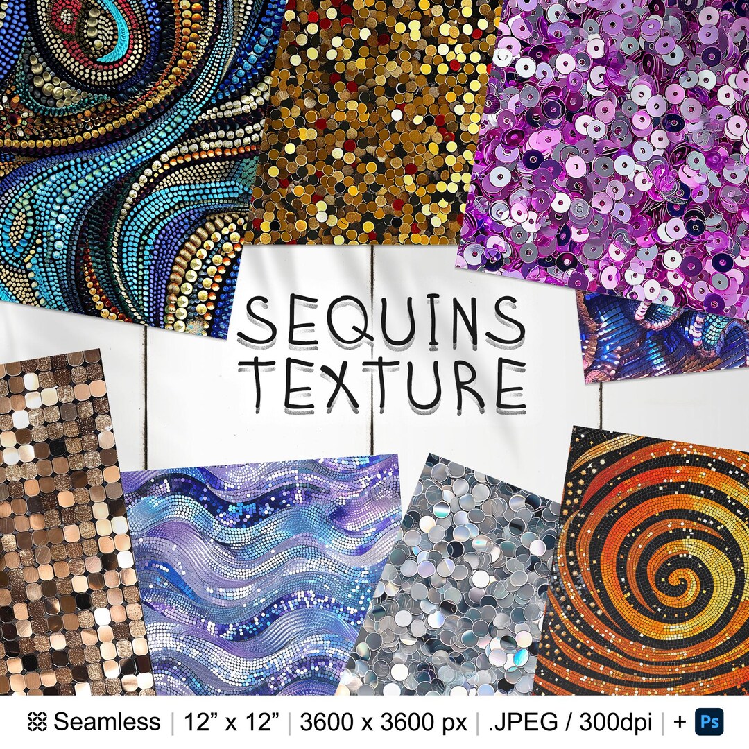 191 Sequins Seamless Pattern | Digital Seamless Pattern Glitter | 3d ...