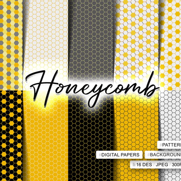 Honeycomb Background - Etsy