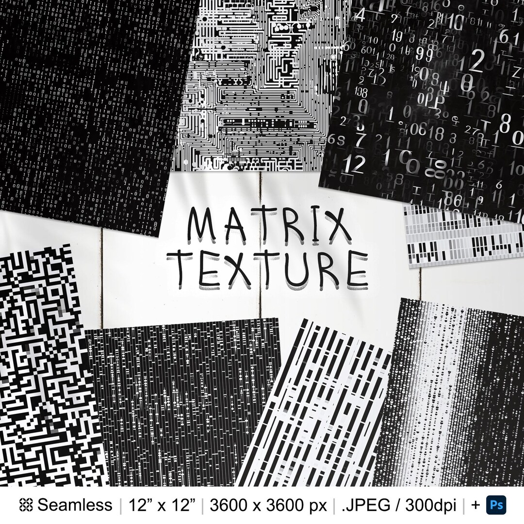 97 Matrix Seamless Pattern | Digital Seamless Pattern Binary Code | 3d ...