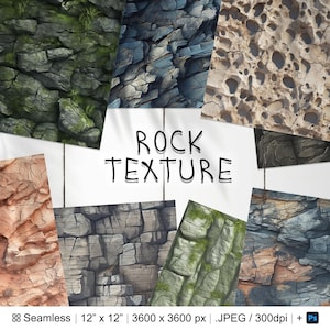194 Rock Seamless Pattern Digital Seamless Pattern Stone 3d Digital ...