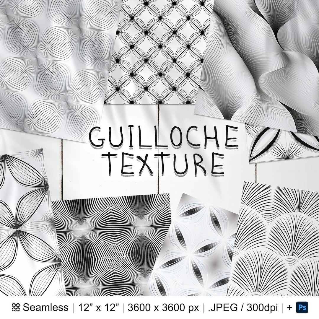 102 Guilloche Seamless Pattern | Digital Seamless Pattern Intricate ...
