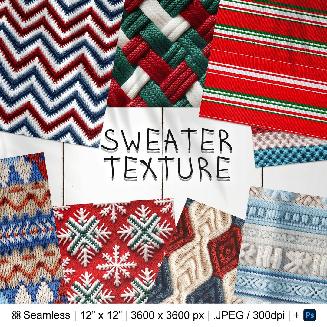 143 Sweater Seamless Pattern | Digital Seamless Pattern Sweater ...