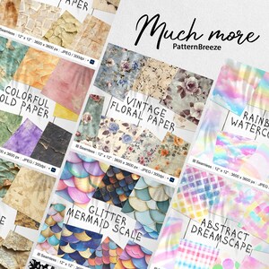 20 Rainbow Watercolor Seamless Pattern | Dreamy Rainbows Digital ...