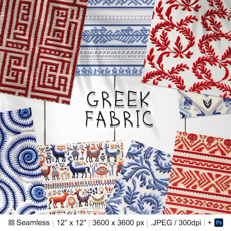 Traditional Greek Fabric - Etsy