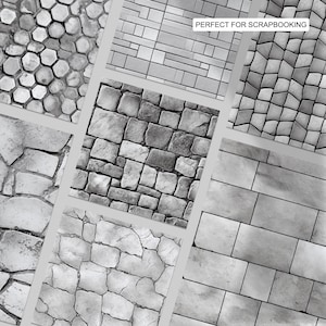 173 Paving Stone Seamless Pattern | Digital Seamless Pattern Pavement ...