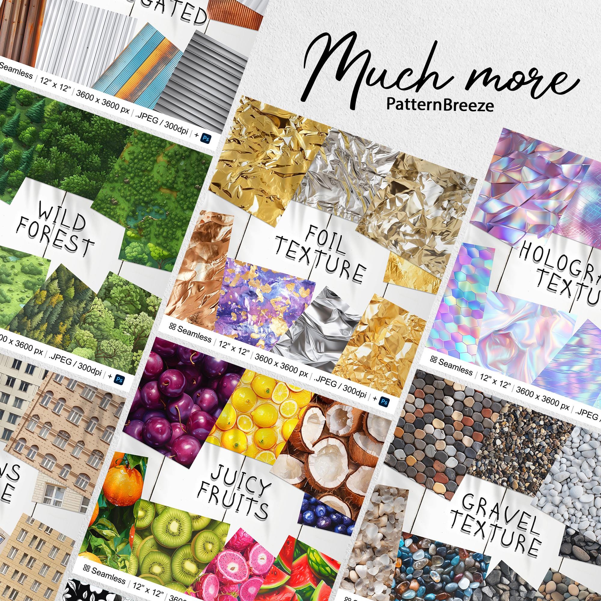 117 Forest Seamless Pattern | Digital Seamless Pattern Treetops | 3d ...