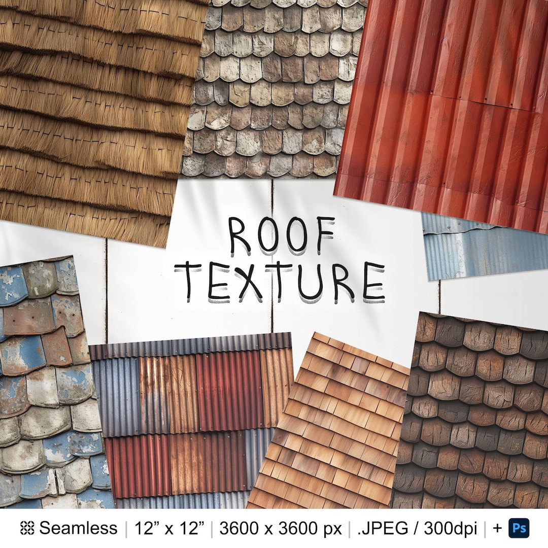 154 Roof Seamless Pattern | Digital Seamless Metal Roof Textures | 3d ...