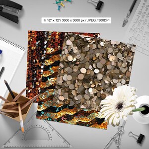 191 Sequins Seamless Pattern | Digital Seamless Pattern Glitter | 3d ...