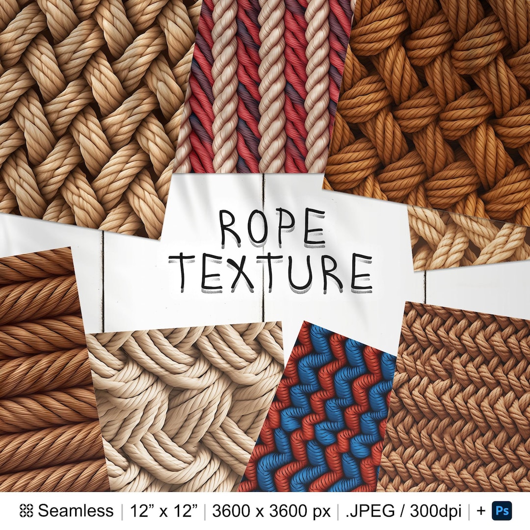 75 Rope Seamless Pattern | Digital Seamless Pattern Twisted Rope | 3d ...