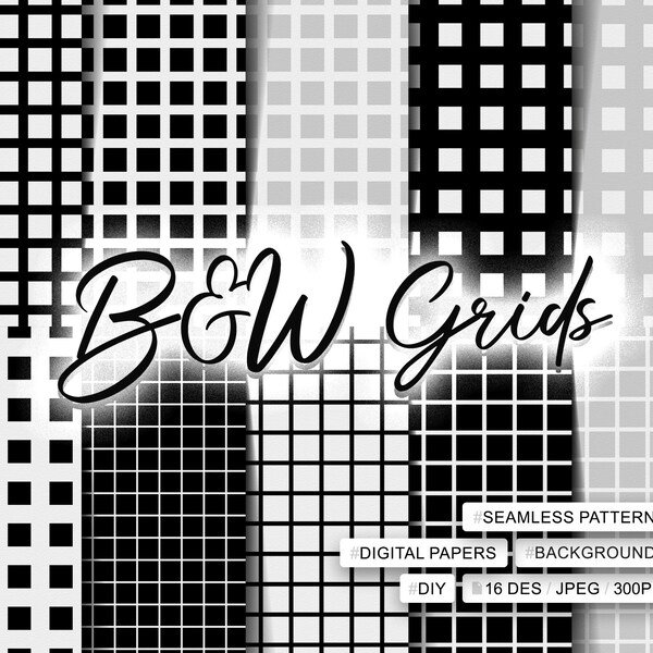 Grid Wrapping Paper - Etsy