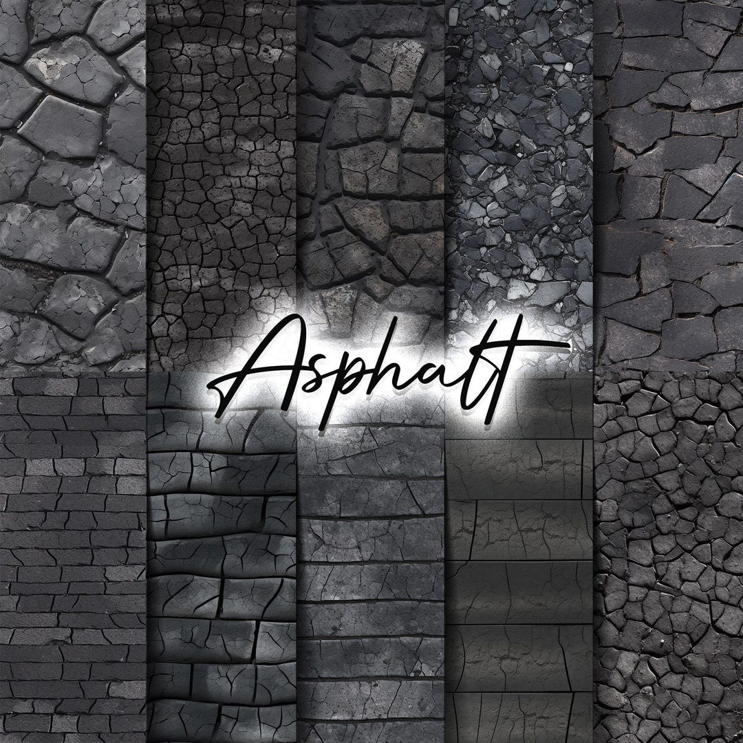 113 Asphalt Seamless Pattern Digital Seamless Pattern Road Surface 3d ...