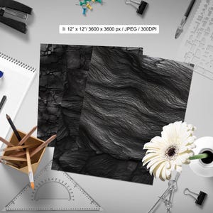 83 Charcoal Seamless Pattern | Digital Seamless Pattern Charcoal | 3d ...