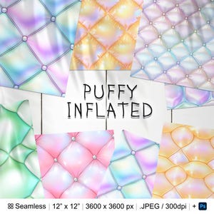 30 Inflated Seamless Pattern Background | Inflated Digital Seamless ...