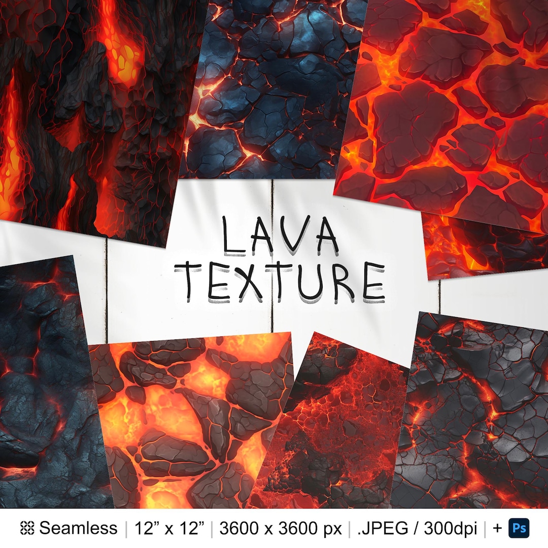 182 Lava Seamless Pattern | Digital Seamless Pattern Flowing Lava | 3d ...