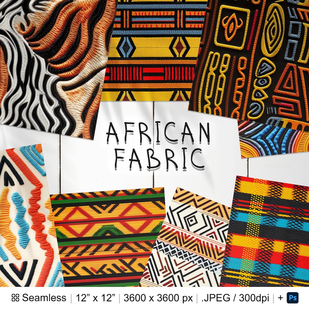 217 African Fabric Seamless Pattern Background | Digital Seamless ...