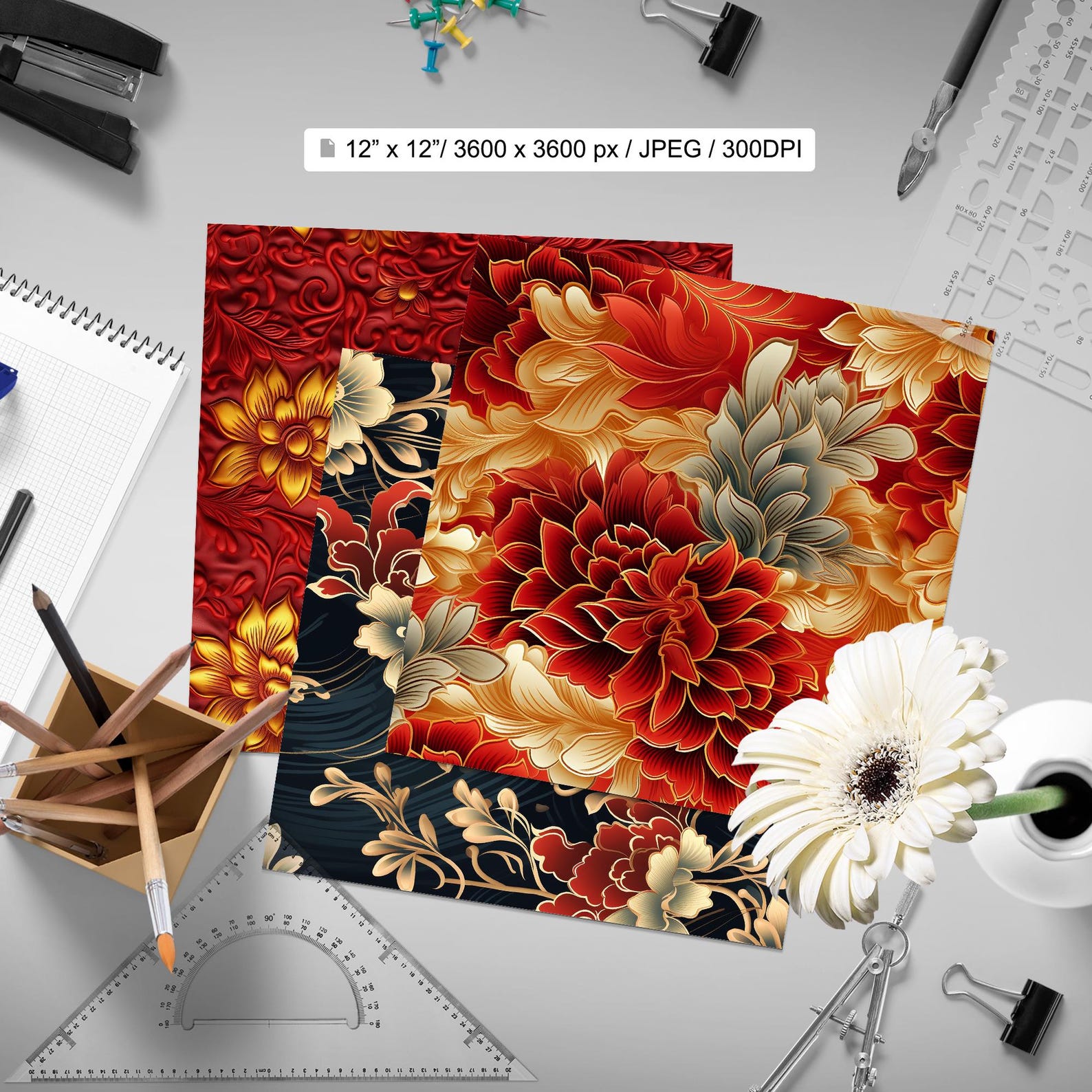 101 Traditional Chinese Fabric Seamless Pattern | Digital Seamless ...
