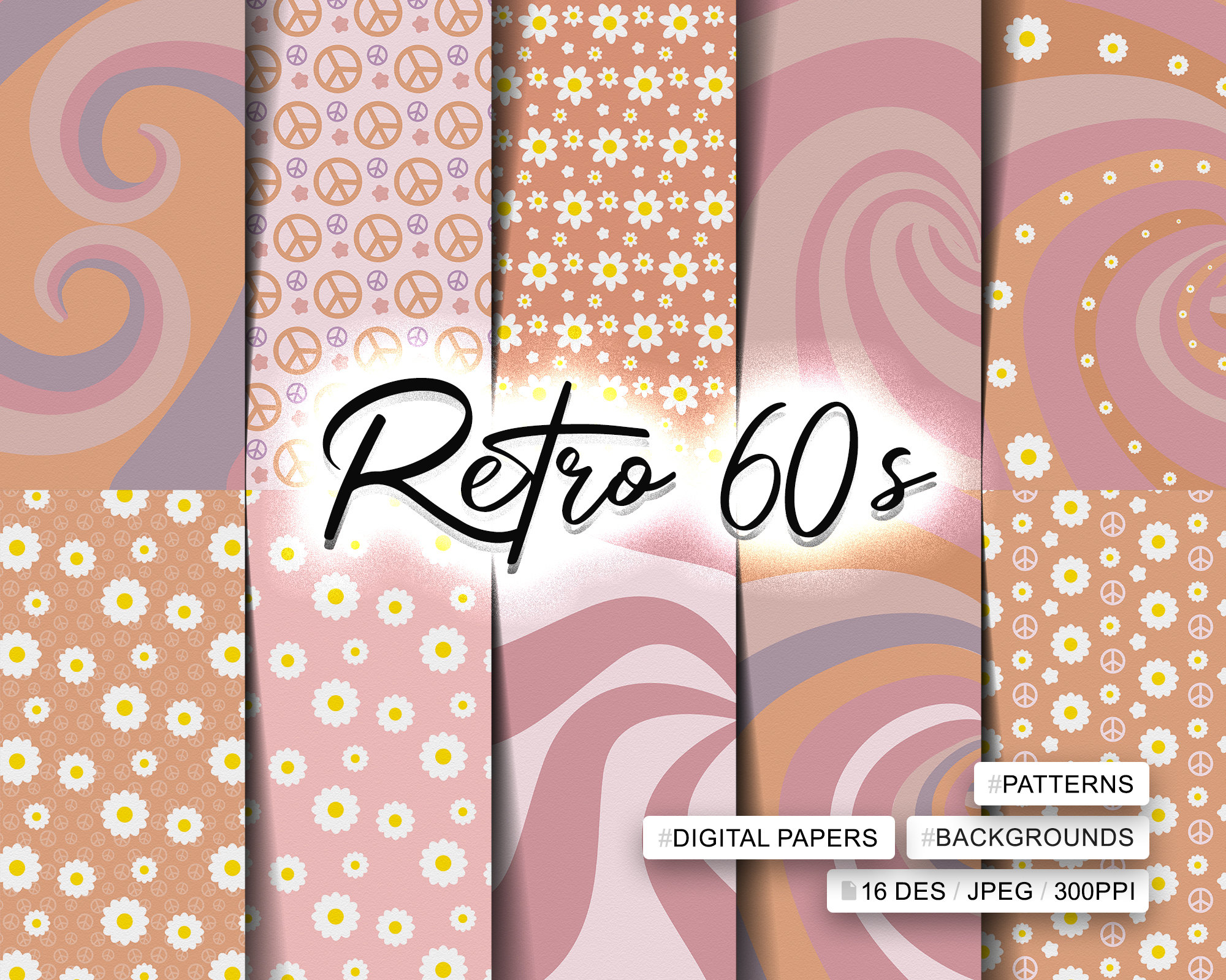 60s Background Patterns