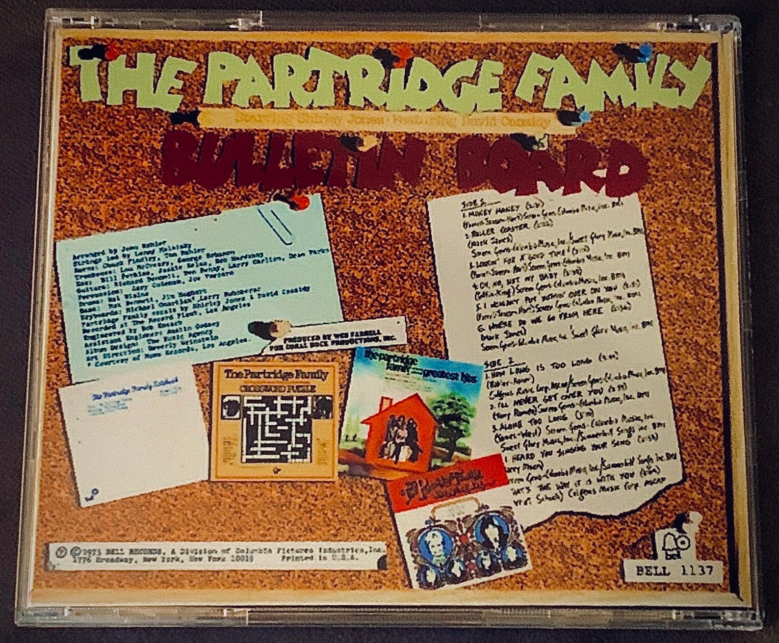 The Partridge Family “BULLETIN BOARD” CD New Promo David Cassidy Feat ...