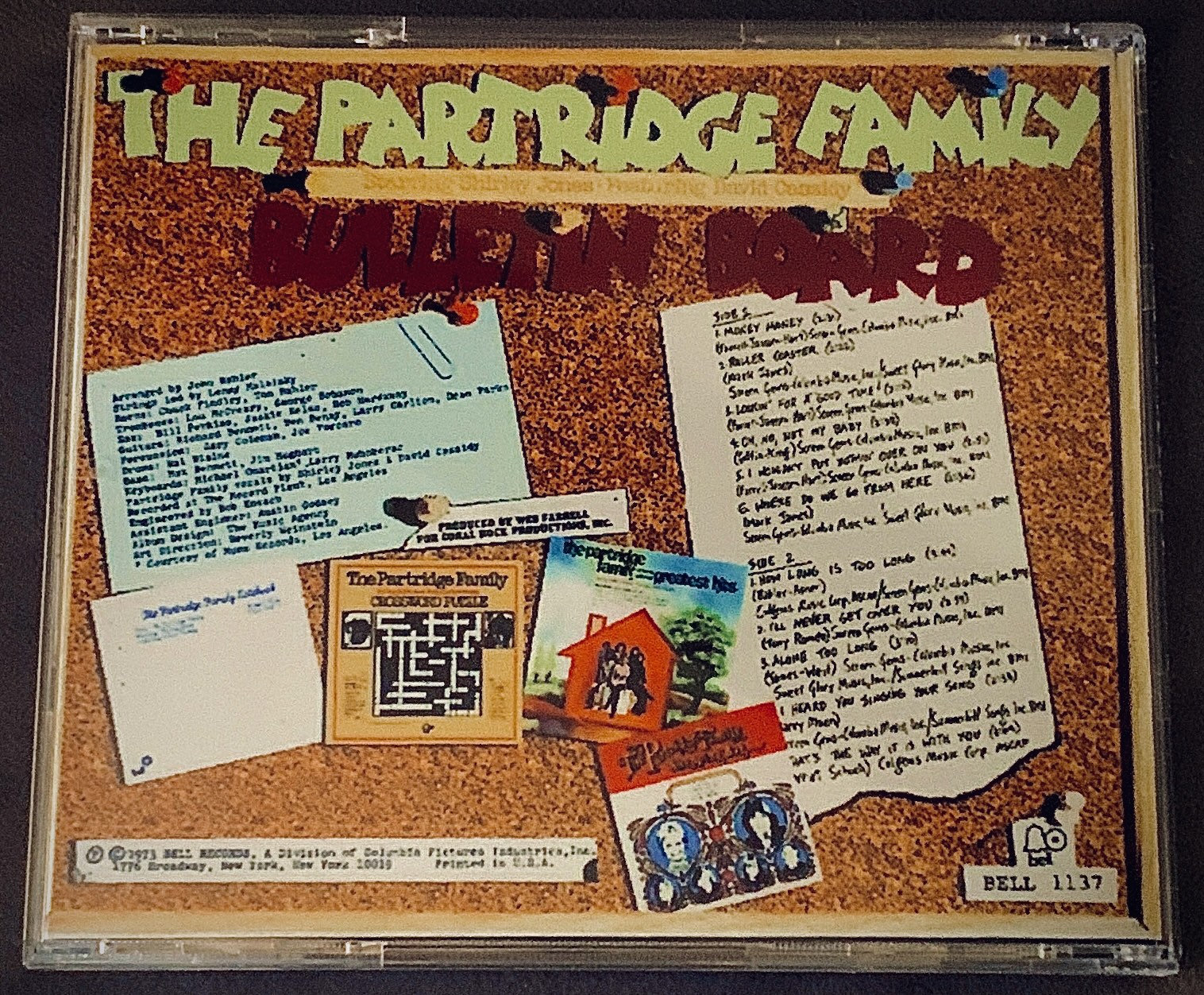 The Partridge Family “BULLETIN BOARD” CD New Promo David Cassidy Feat ...