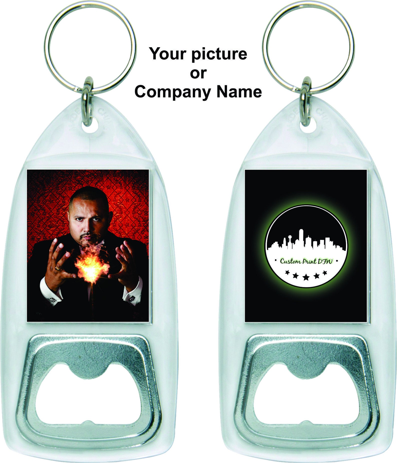 Bottle Opener Keychain Photo Gift Custom Personalized Photo - Etsy