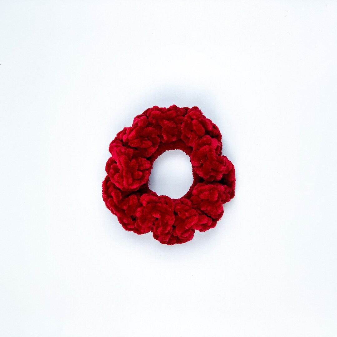 Red Velvet Scrunchie - Etsy