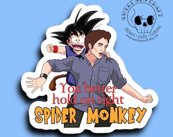 Spider Monkey Sticker - Etsy