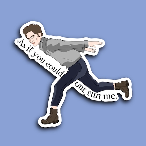 Edward Cullen Naruto Running Sticker as If You Could - Etsy