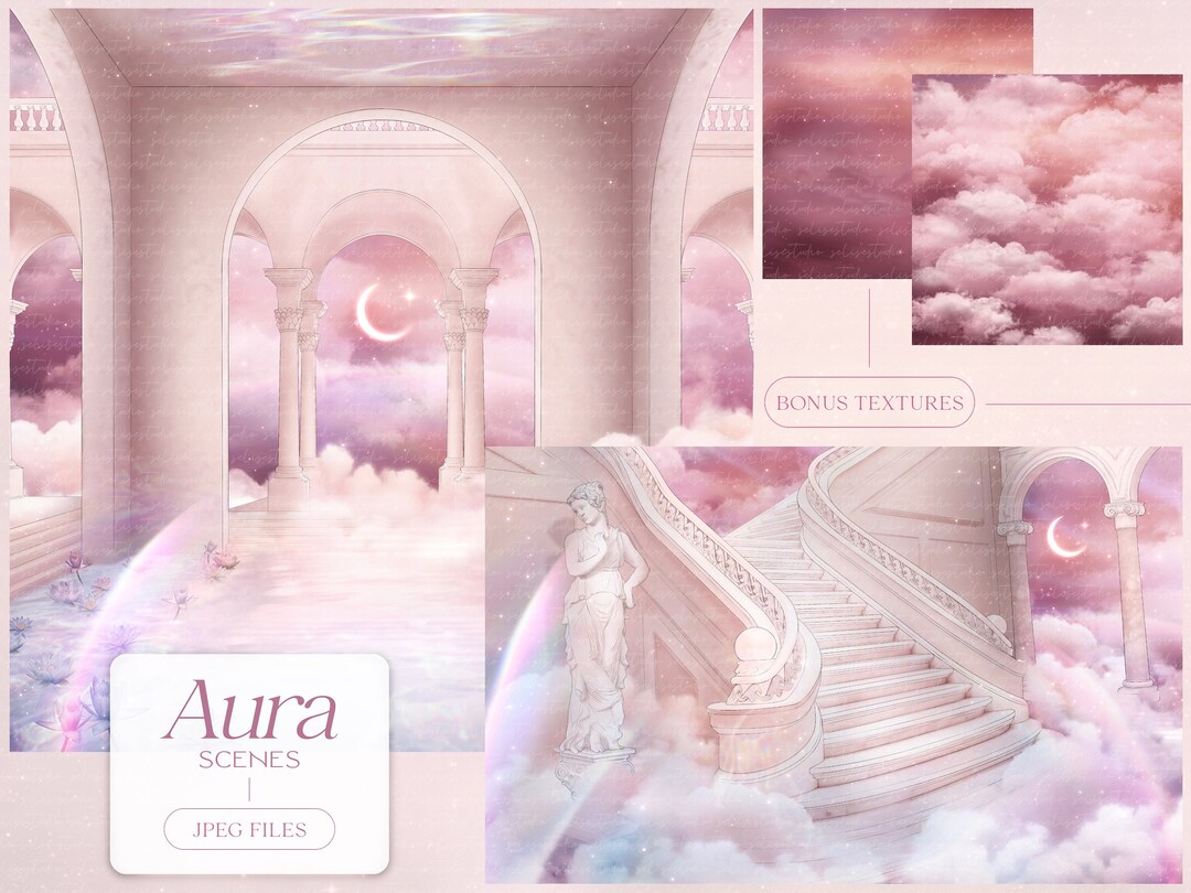 AURA Scenes Digital Download Hand Drawn Clipart - Etsy