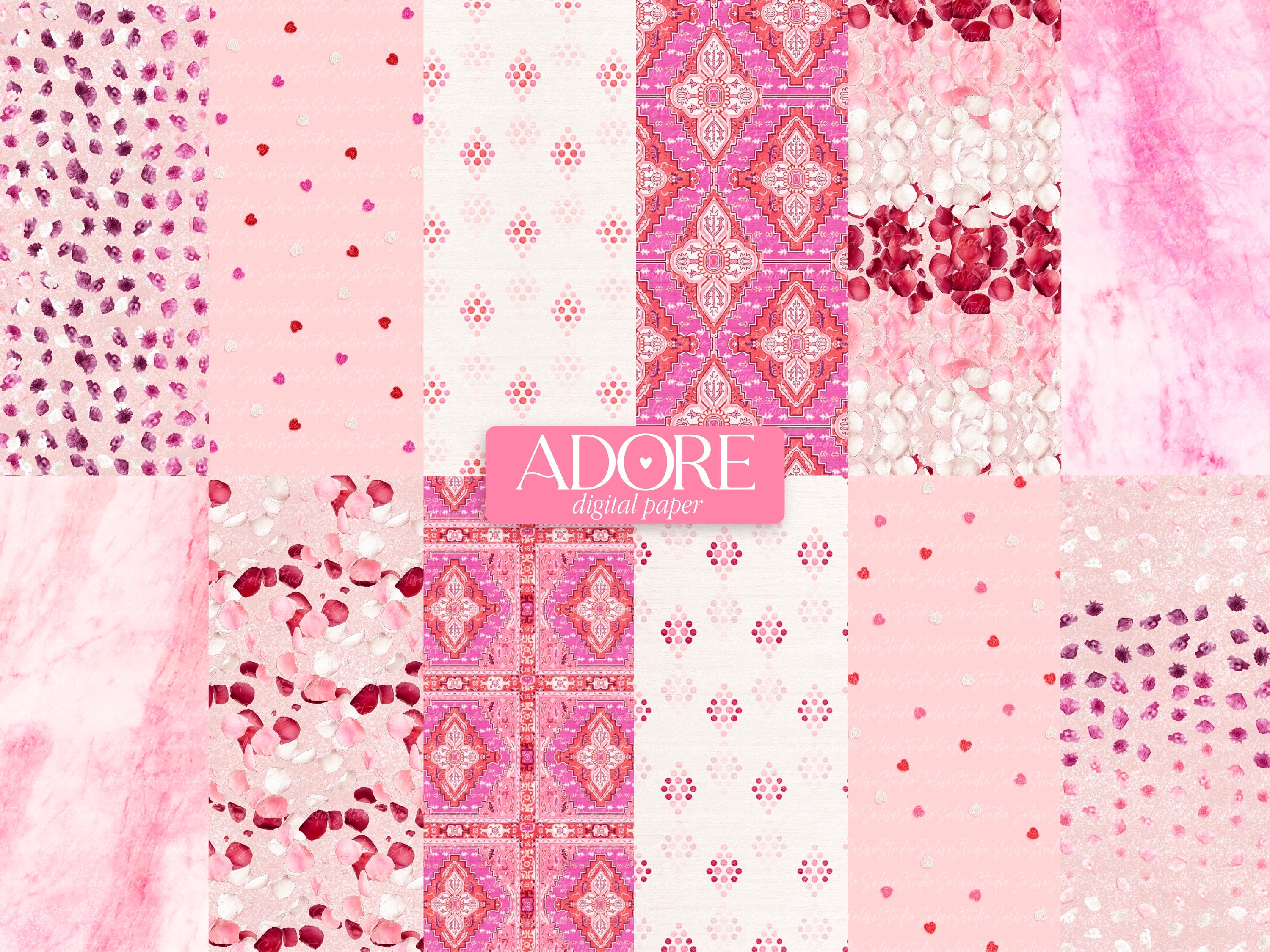 ADORE Bundle Digital Download Hand Drawn Illustration - Etsy
