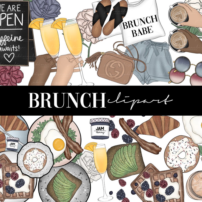 Brunch Clip Art - Etsy
