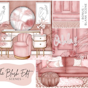 THE BLUSH EDIT Scenes Digital Download Hand Drawn - Etsy