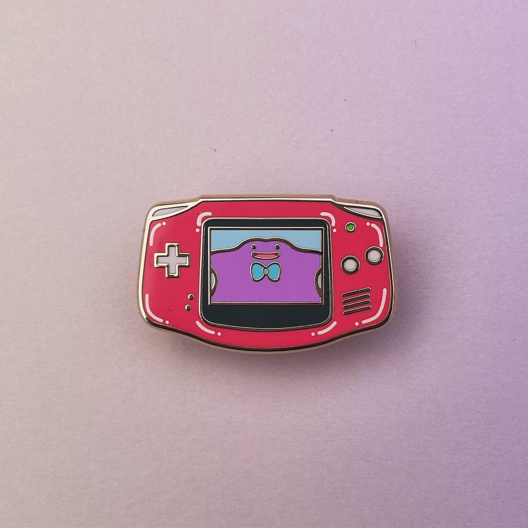 Kawaii Blob Retro Handheld Enamel Pin - Etsy