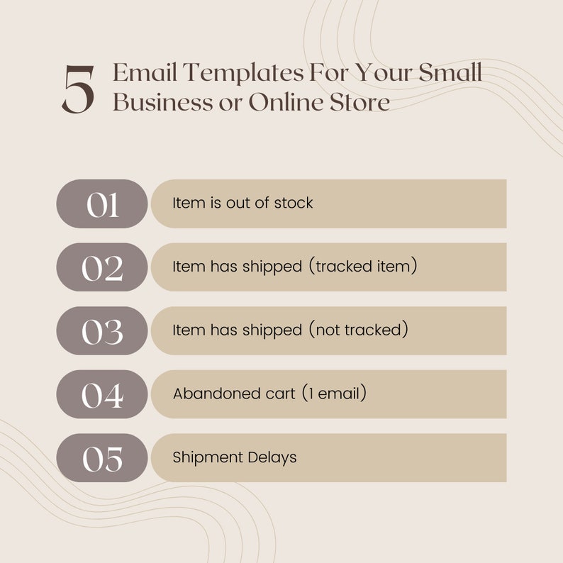 E-commerce Email Templates Easy Examples Most Used Emails - Etsy