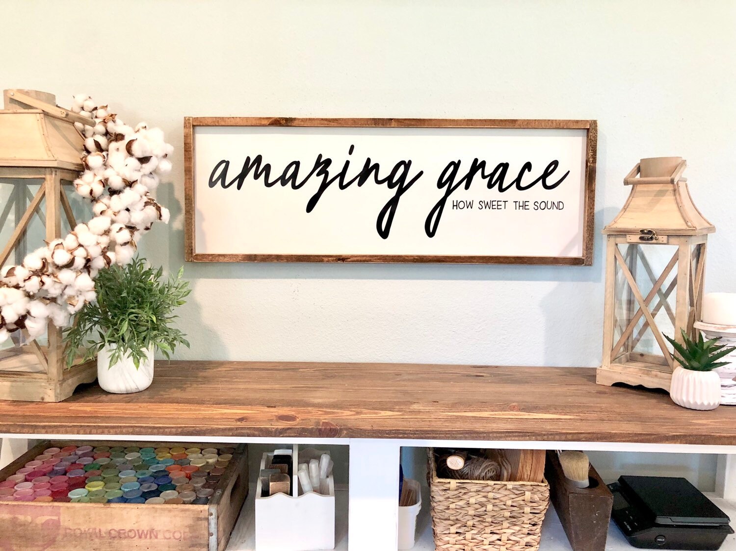 Amazing Grace Sign Amazing Grace Old Hymn Sign | Etsy