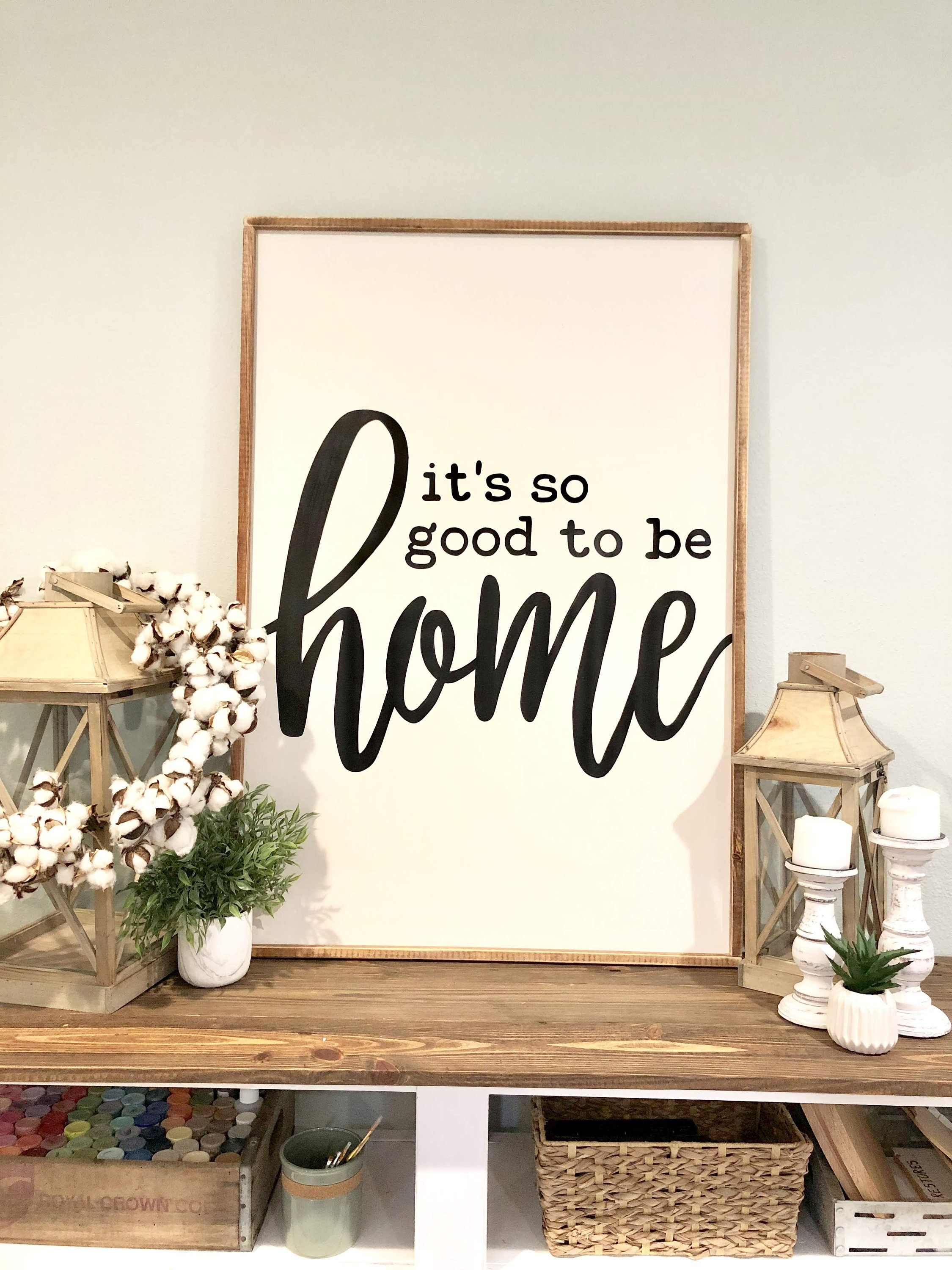 It's so Good to be Home Sign Home Sign Farmhouse Style | Etsy