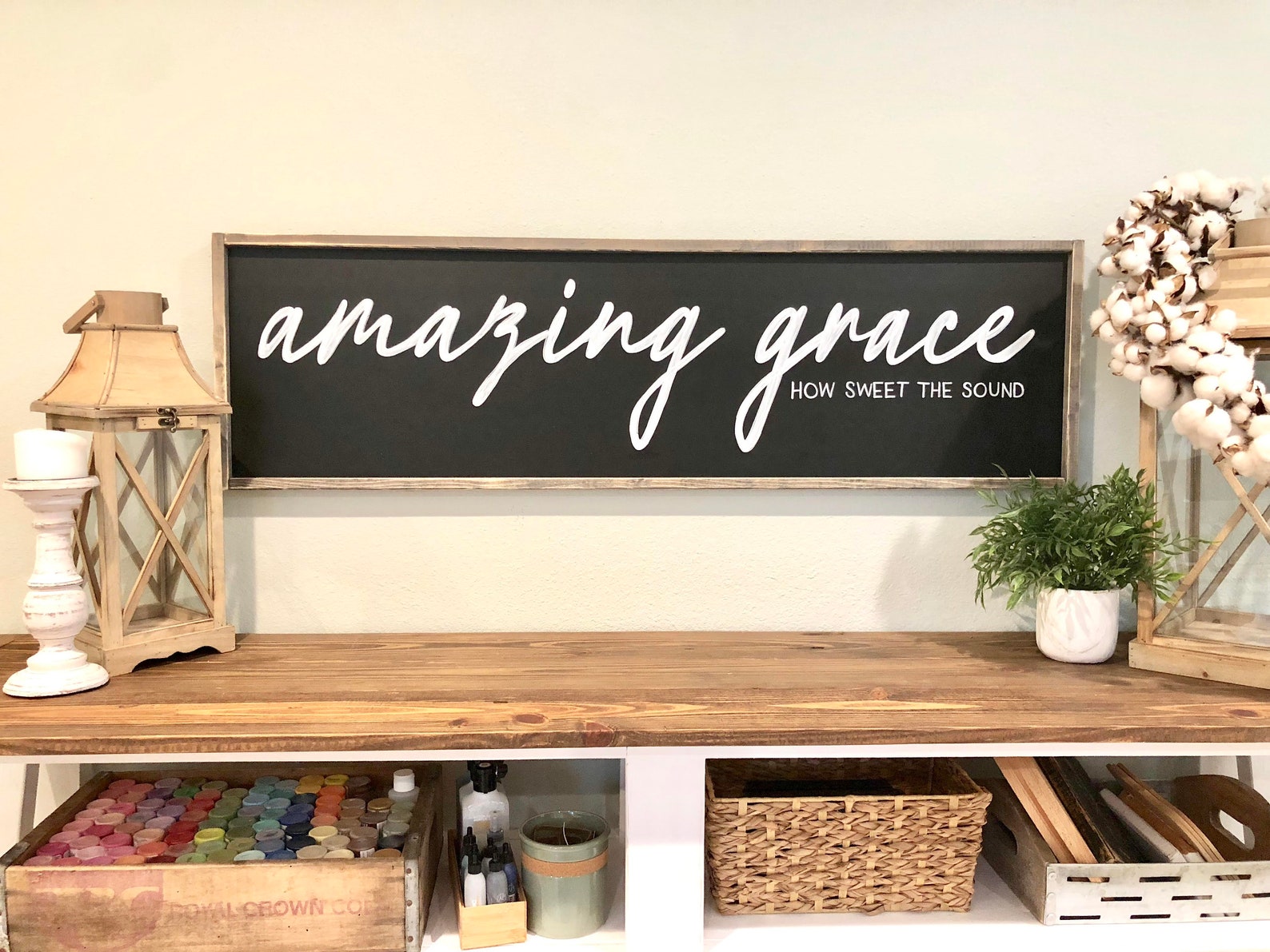 Amazing Grace Sign Amazing Grace Old Hymn Sign | Etsy