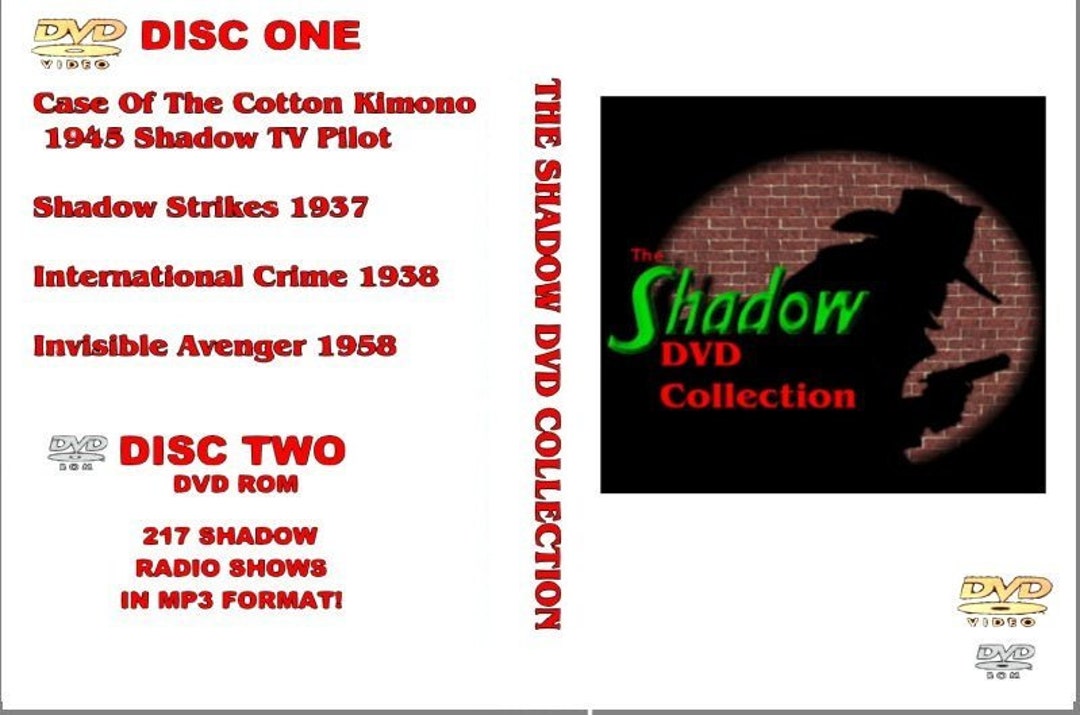 THE SHADOW DVD Collection 4 Films and 217 Original Radio Shows - Etsy