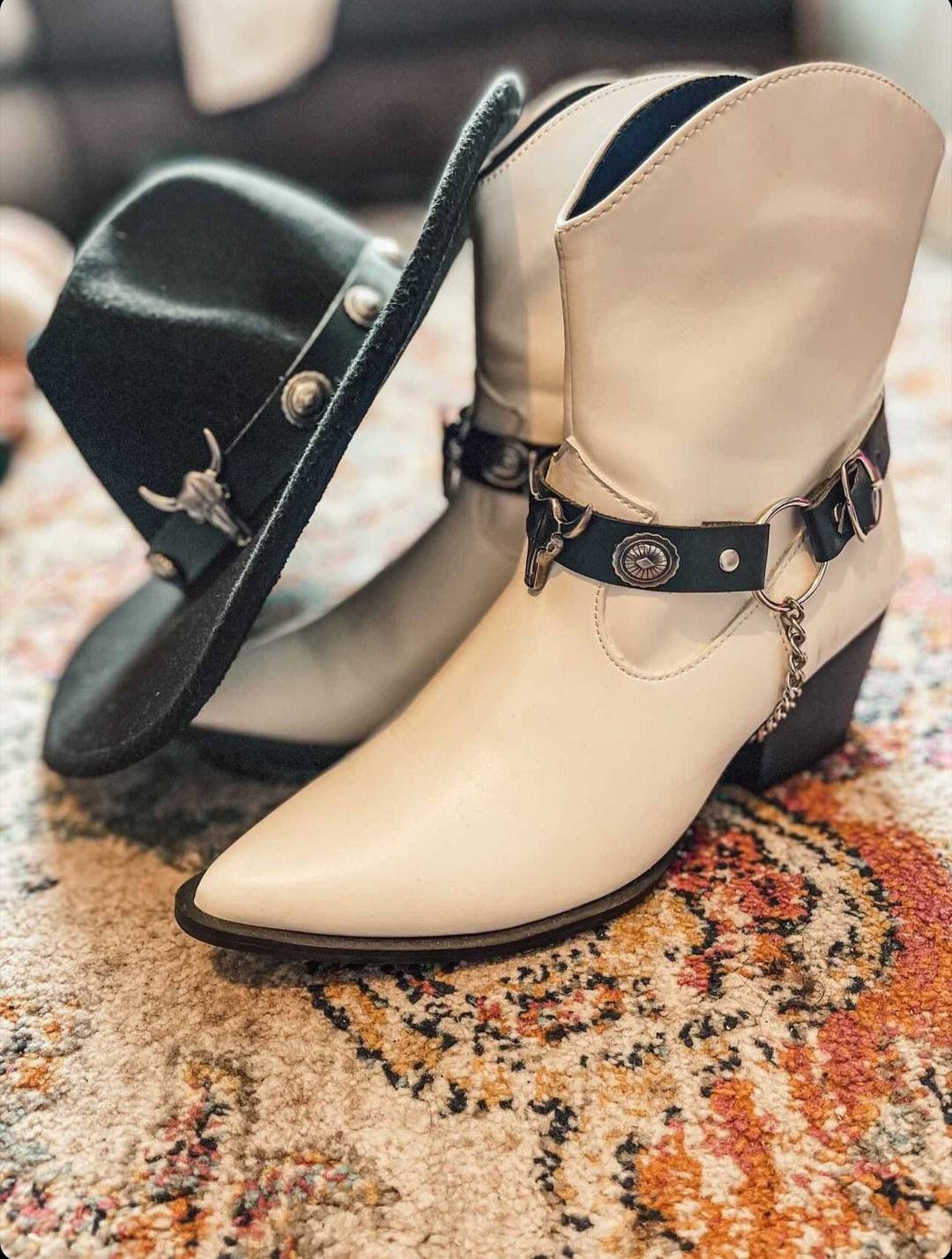 Longhorn Western Hat Strap - Etsy