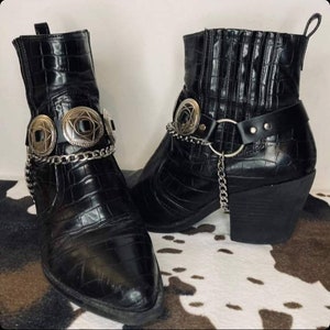 Western Concho Boot Straps - Etsy
