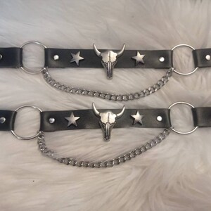 Longhorn Skull Boot Straps - Etsy