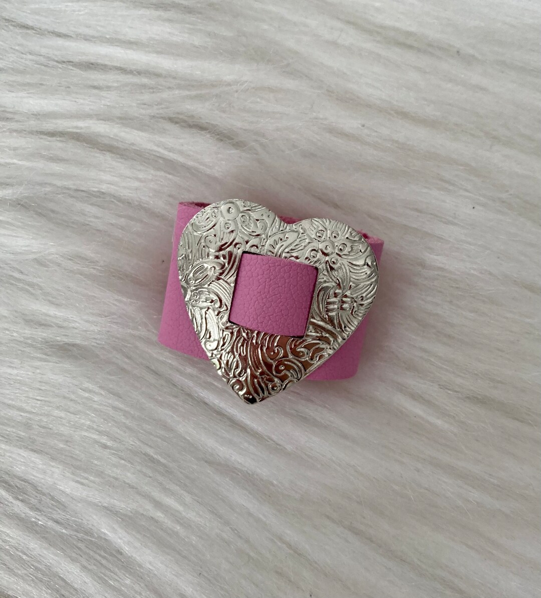 Pink Heart Concho Rag Slide - Etsy